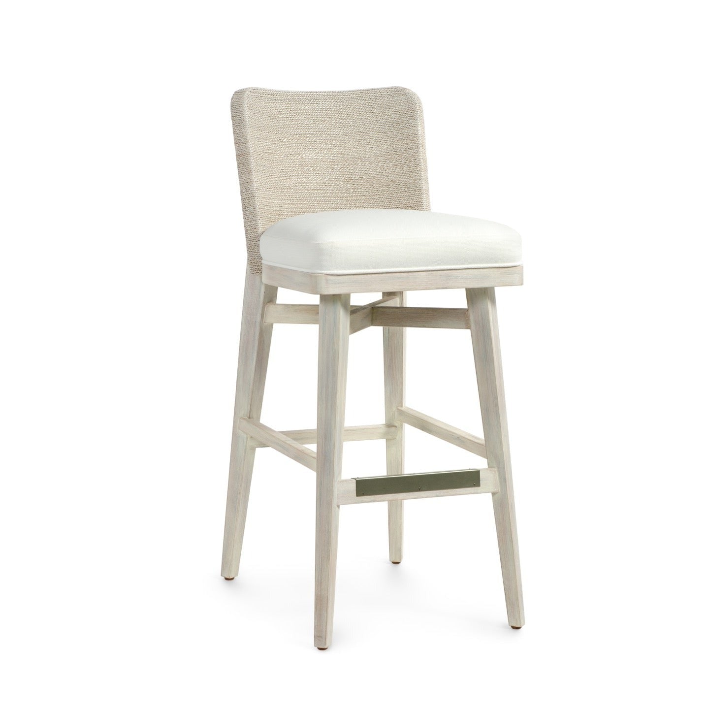 Francis 30" Barstool Whitewash – Eunice Taylor