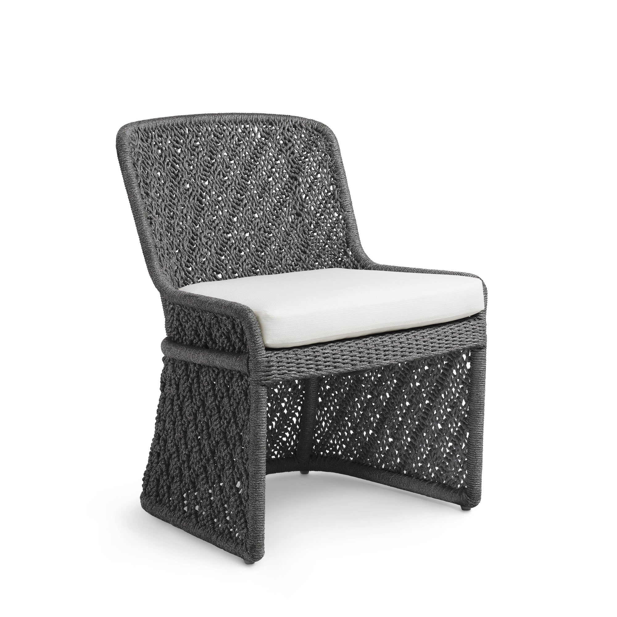 Jenson Outdoor Side Chair Charcoal – Eunice Taylor