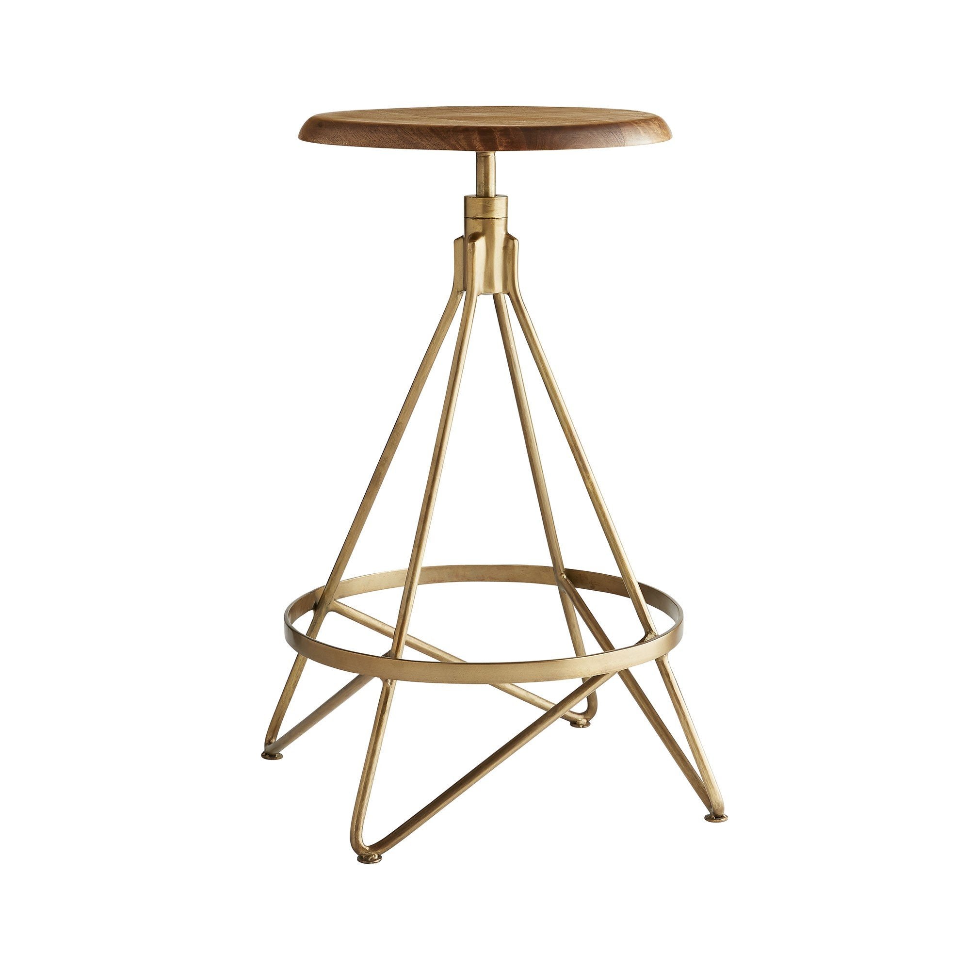 Wyndham Swivel Counter Stool - Natural Wax – Eunice Taylor