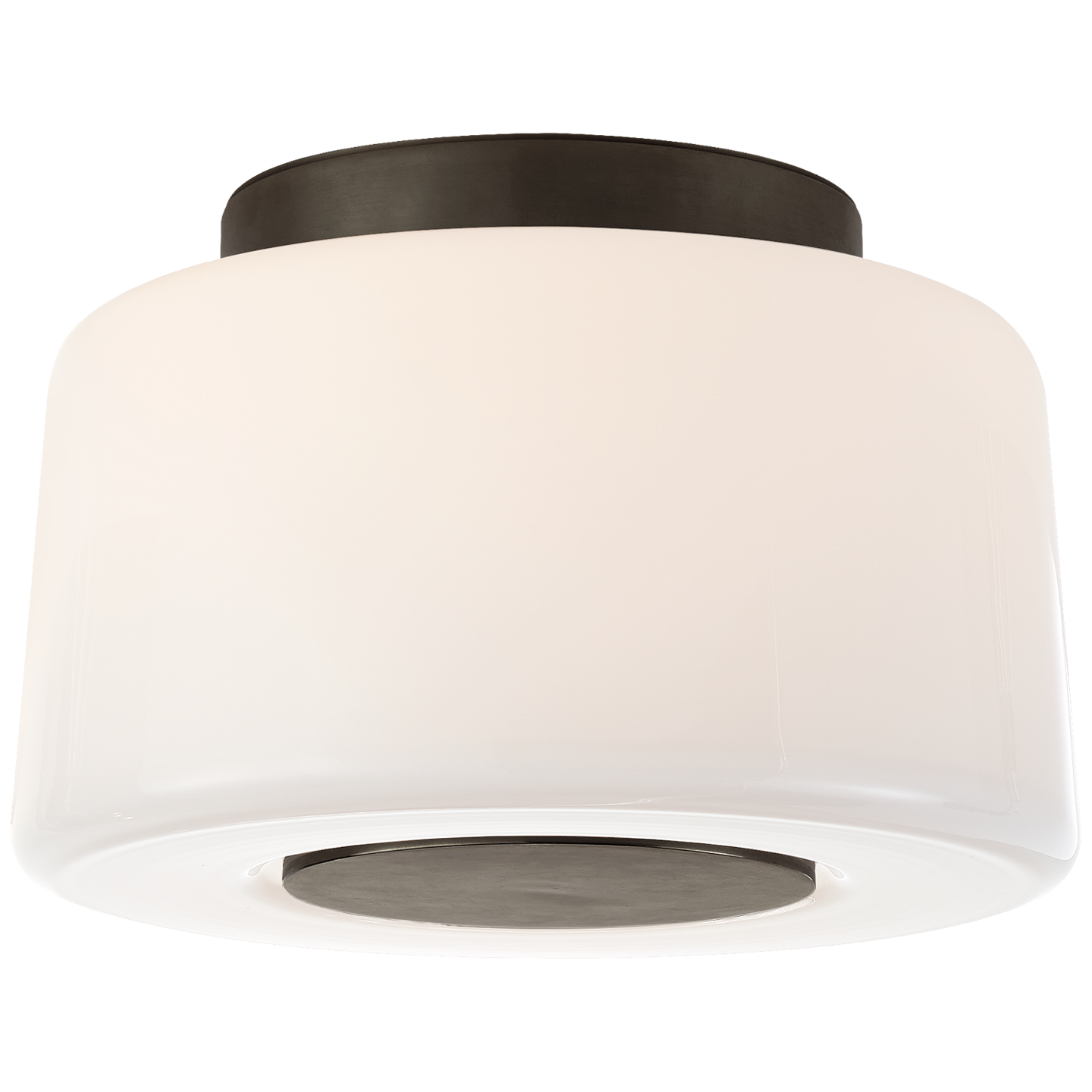Acme Small Flush Mount - White Glass – Eunice Taylor